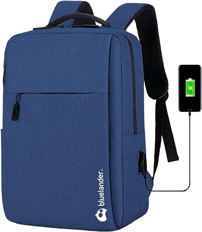 Bluelander Mochila Antirrobo, Impermeable, con Puerto de Carga USB